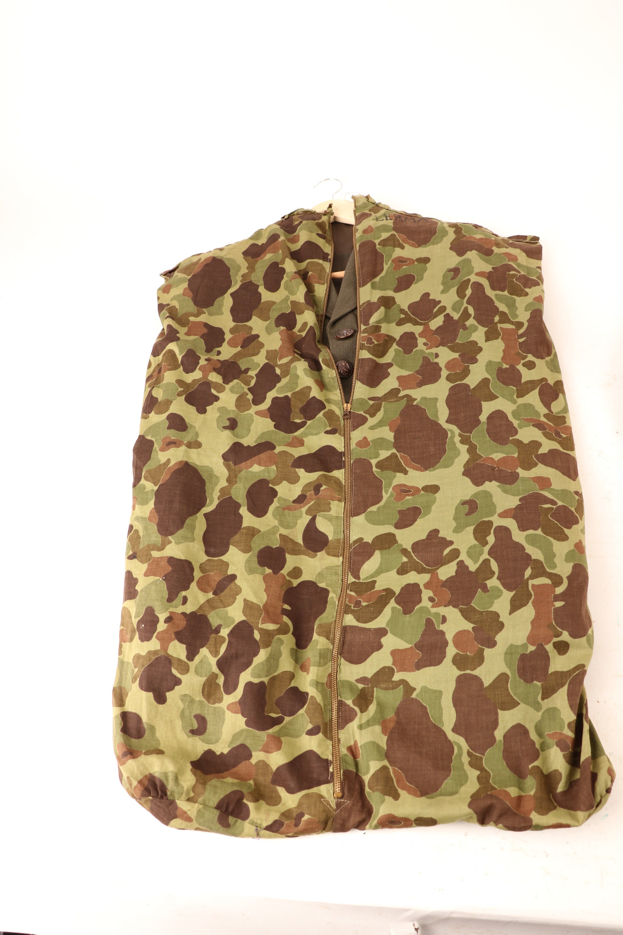 USMC Unattributed WWII Captain's Alpha Jacket With Frogskin Camp ...