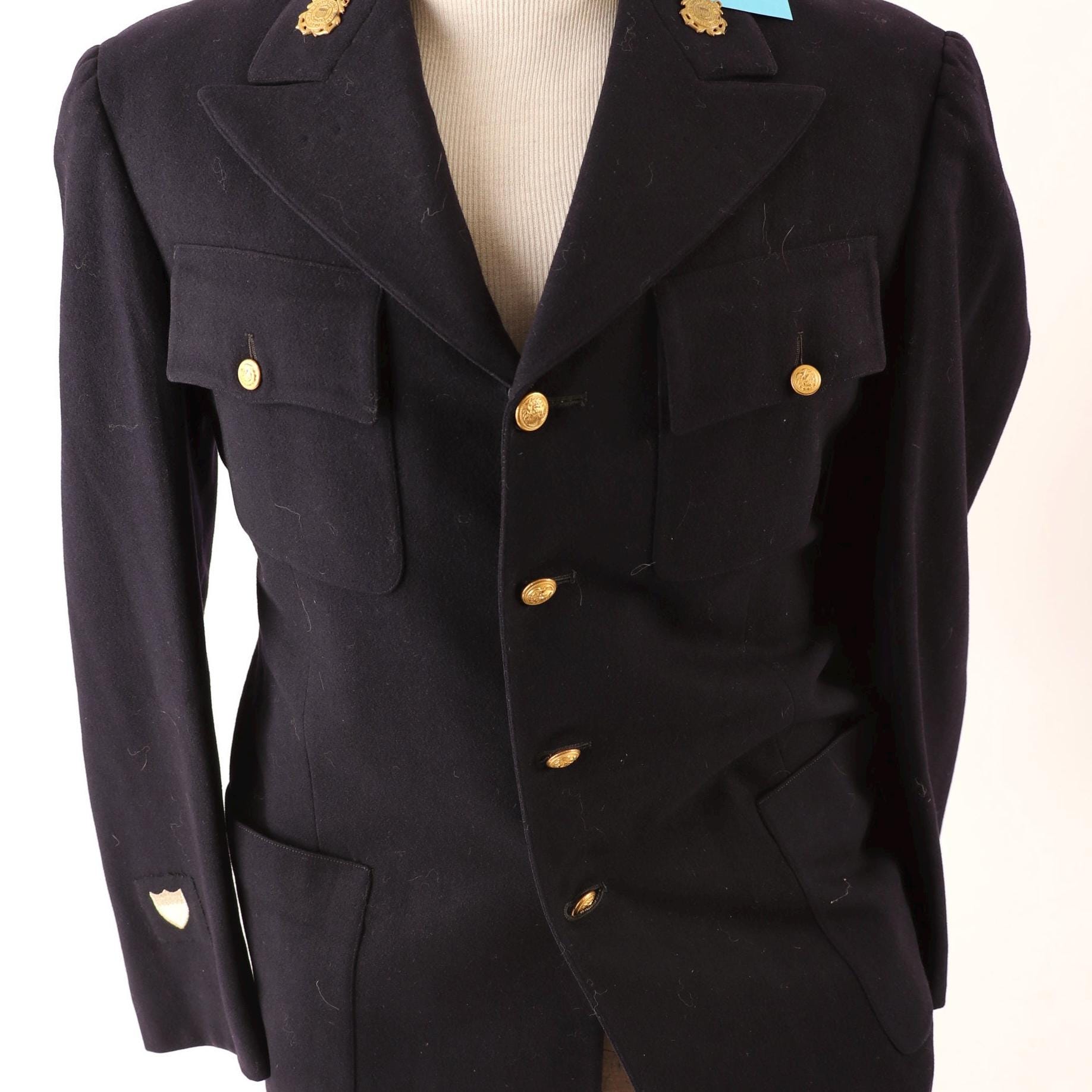 WWII USCG Shore Establishments Class A Coat Featured in Warners Book ...