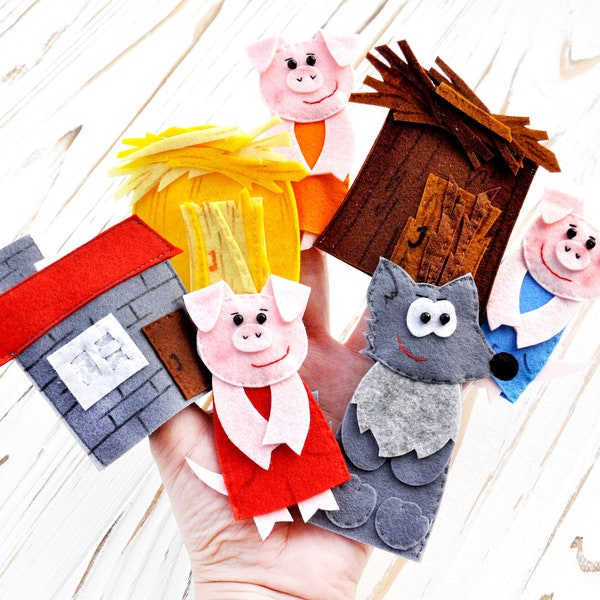 Wolf Finger Puppet - Etsy