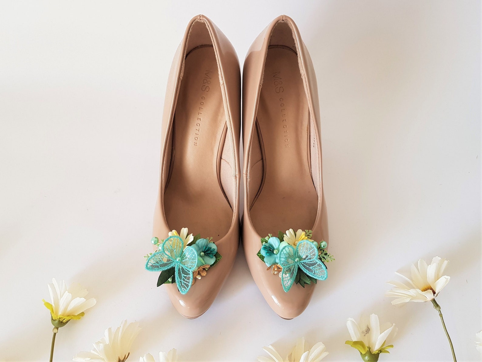 BUTTERFLY SHOE CLIPS Summer Wedding Gift Flower Shoe Clips - Etsy