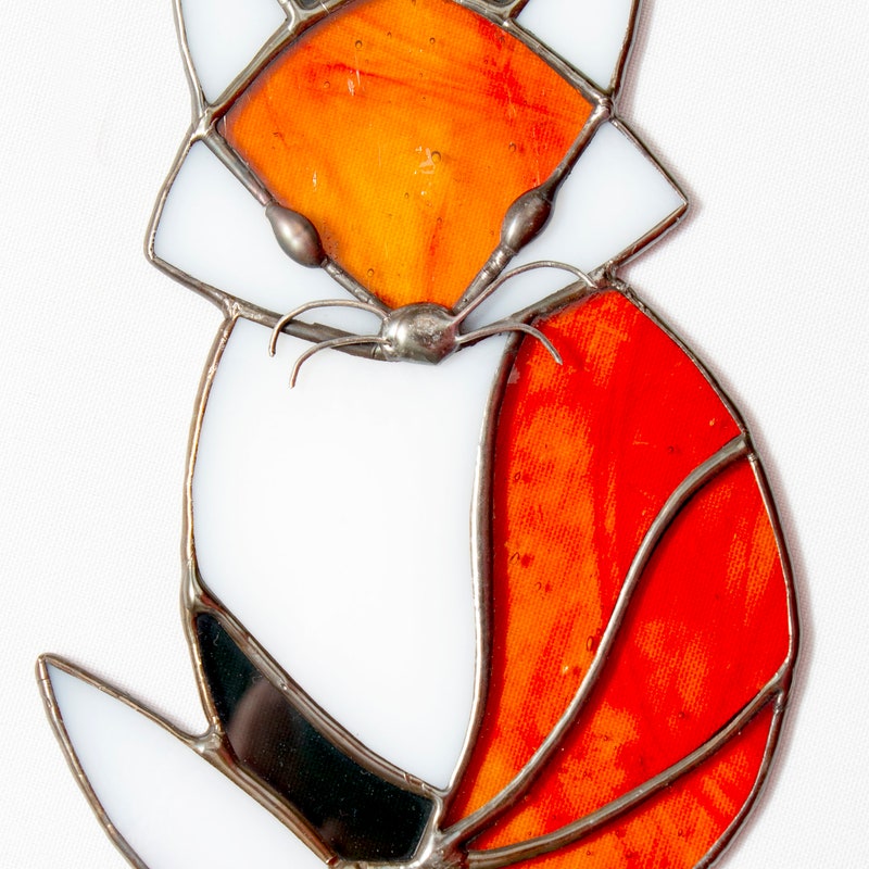 Stained Glass Fox - Etsy