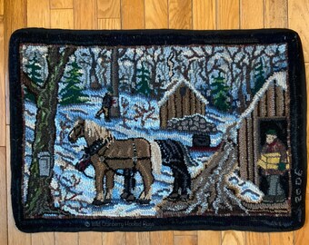 Finished Hooked Rug - Etsy