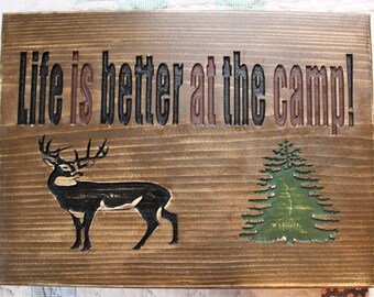 Rustic cabin signs | Etsy