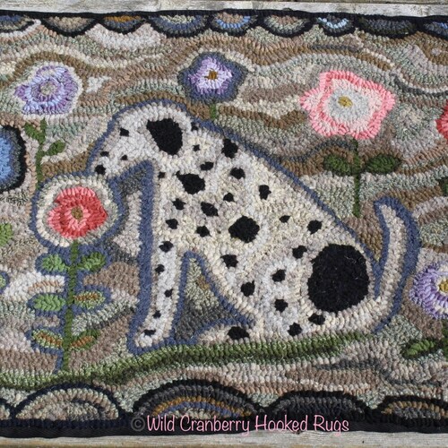 Primitive Hooked Rug Hooking Pattern Majestic Moose Cabin not - Etsy