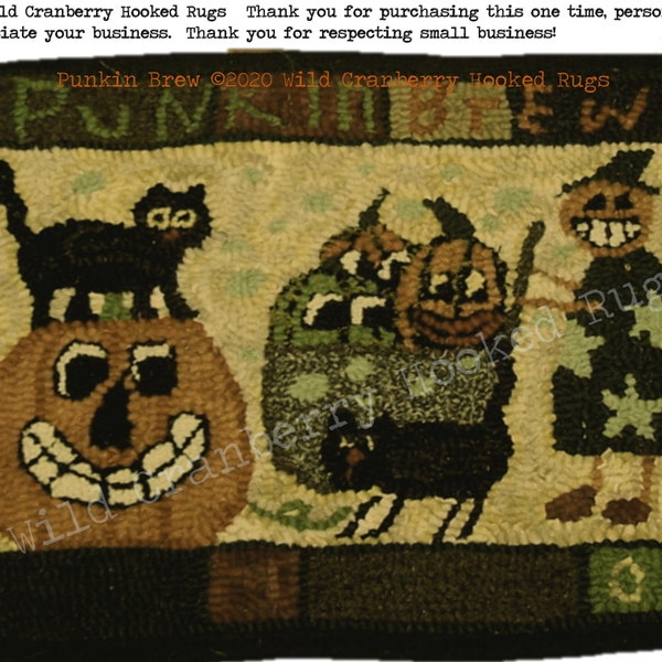 Witch Rug Hooking Pattern - Etsy