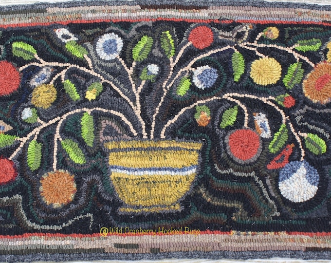 Primitive Hooked Rug Hooking Pattern Puffin Bluenose Sailboat Ocean ...