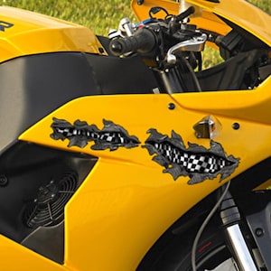 Checkered Flag Decal for Motorcycle Racing Flag Racing Bike Wrap Flag ...