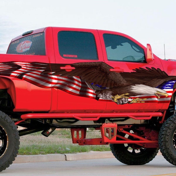 American Flag Graphics for Truck - Etsy