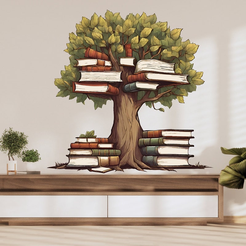 Library Wall Decals - Etsy