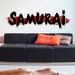 Samurai Lettering Decal, Samurai Lettering Sticker, Samurai Lettering ...