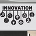 Innovation Wall Decal Ideas Teamwork Development Analysis Innovation ...
