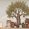 Colorful Tree of Knowledge Library Fantasy Art, Acrylic Painting ...