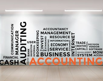 Accounting Decor Office Wall Decal Idea Teamwork Business Worker ...