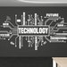 Technology Vinyl Wall Art Decal, Circuit Board Wall Decal, Office Wall ...