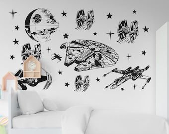 Star Wars Wall Decor Star Wars Wall Decal Star Wars Wall Sticker SG8 - Etsy