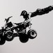 Atv Quad Bike Dirt Stunt Racing Wall Graphic Decal Sticker Vinyl Mural ...
