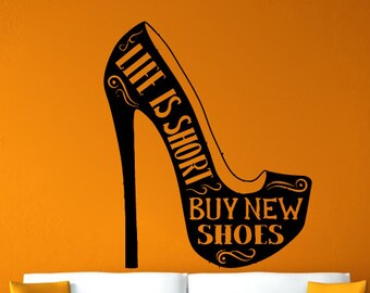 Stiletto High Heel Shoe Vinyl Decal Sticker - Etsy