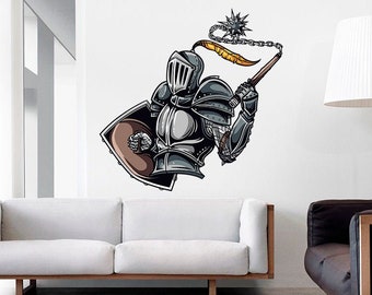 Medieval Knight Wall Decal Wall Fabric Vinyl Decal - Etsy