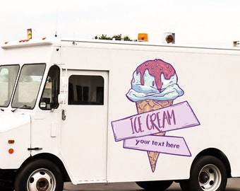 Ice Cream Truck Decal Funny Car Decal Trailer Vinyl Decor - Etsy Canada