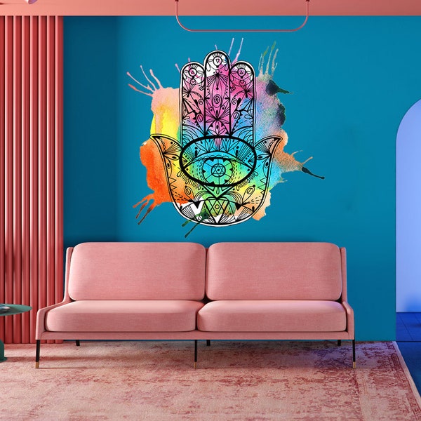 Hamsa Wall Decal - Etsy