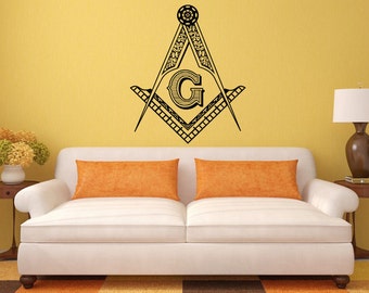 Freemason Free Mason Masonry Ornament Logo G Symbol Interior | Etsy
