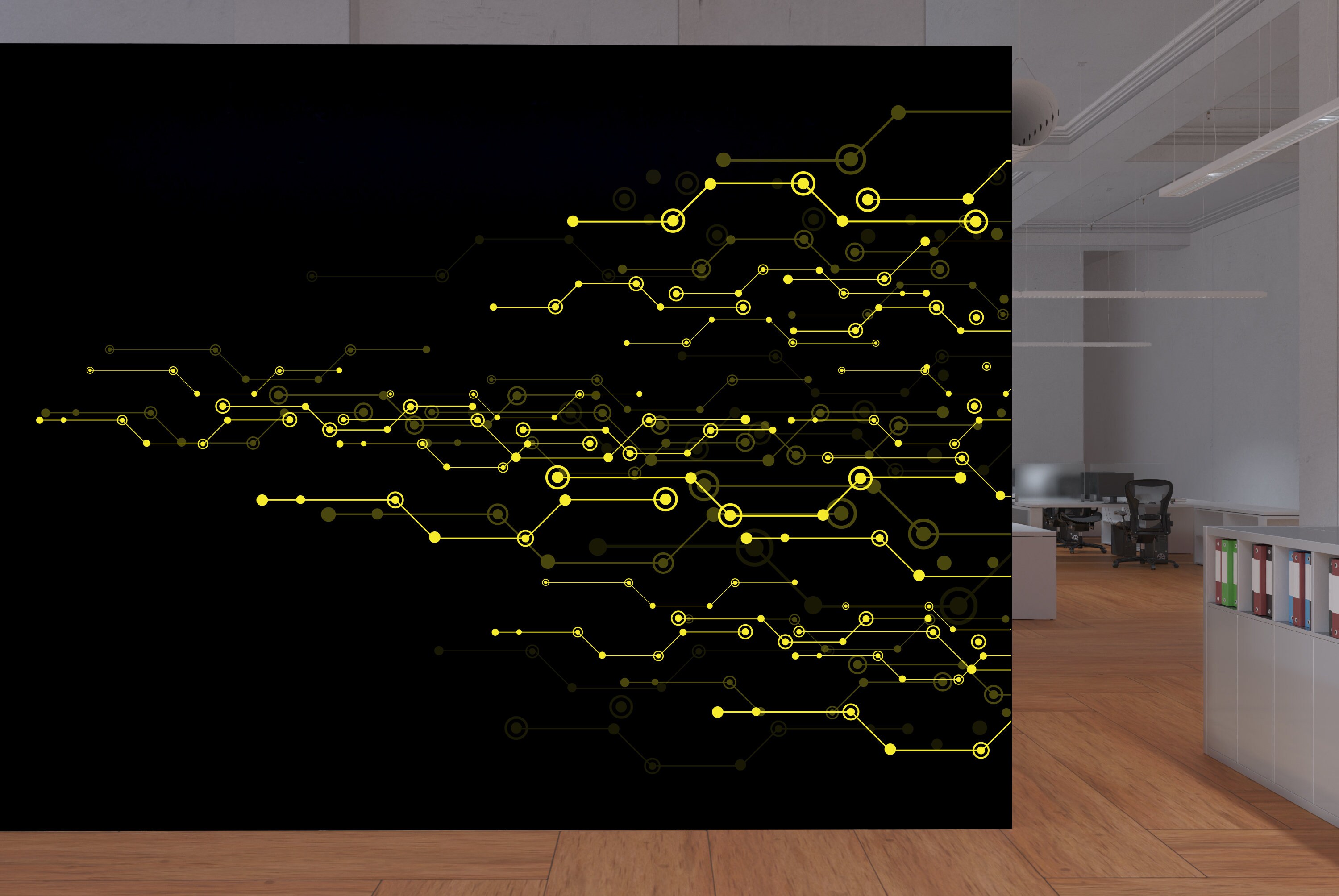 Circuit Board Wall Decal, Technology Vinyl Wall Art Decals, Company ...