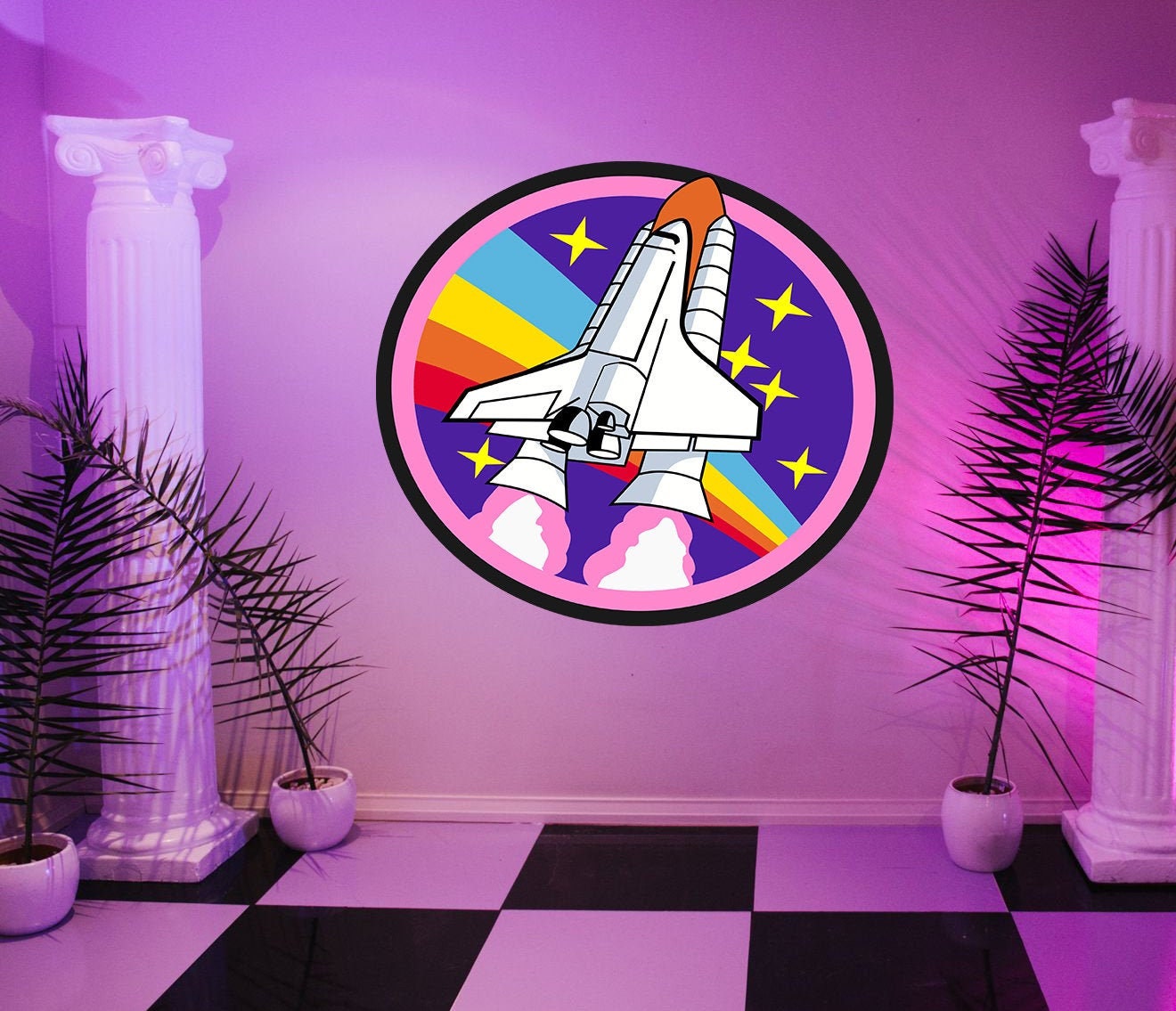 Spaceship Sticker Spaceship Decal Spaceship Nursery Decal - Etsy