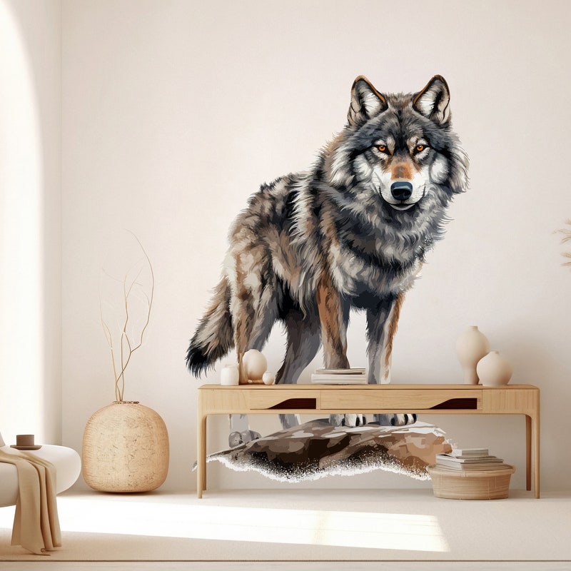 Wolf Wall Decal - Etsy
