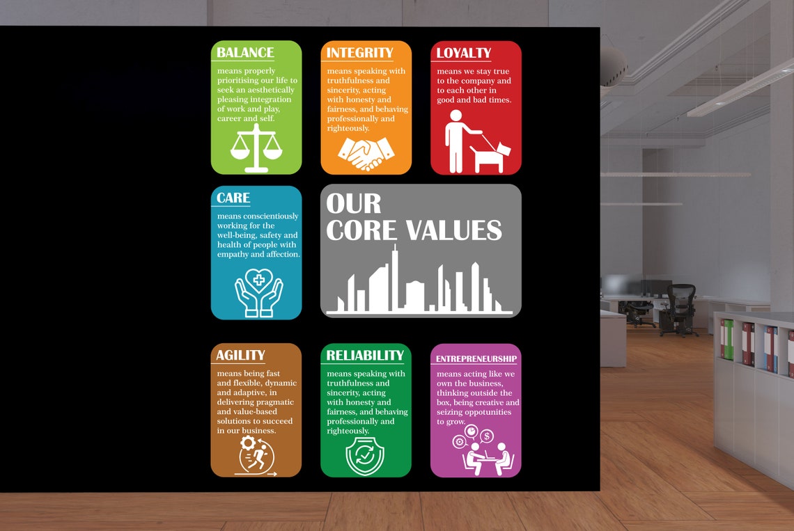 Core Value Vinyl Wall Art Decal, Honeycomb Board Wall Decal, Office ...