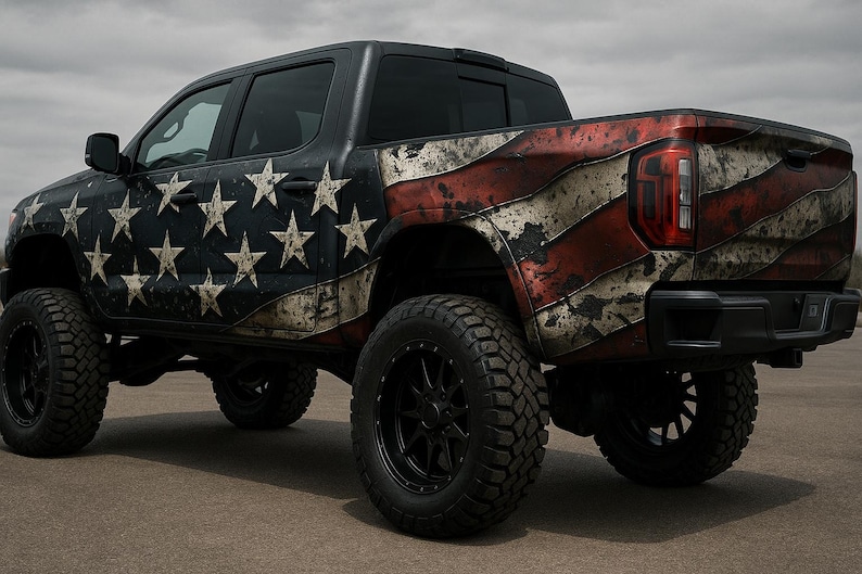 American Flag Vinyl Wrap