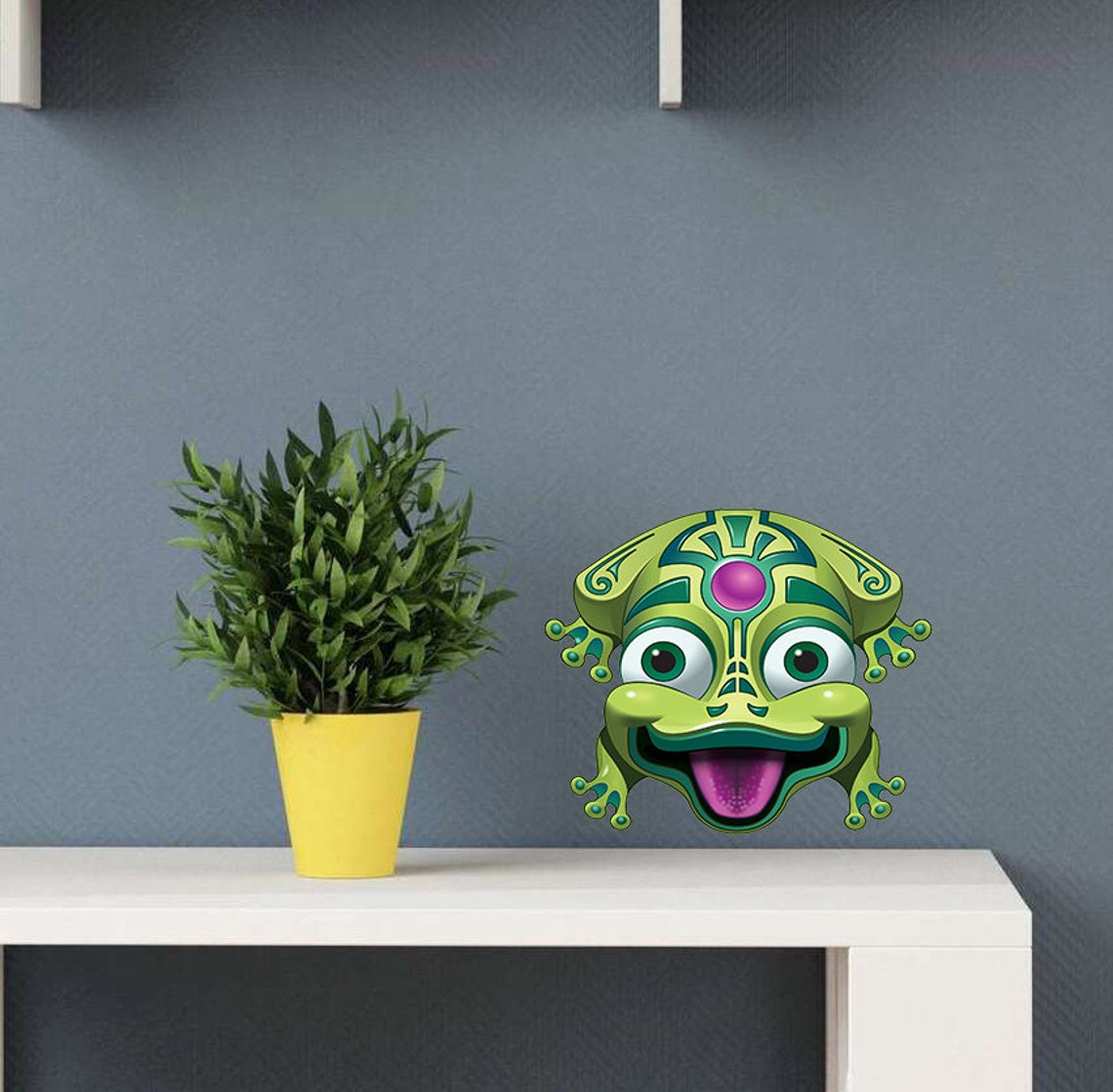 Aztec Frog Decal Aztec Frog Sticker Aztec Frog Wall Decor | Etsy