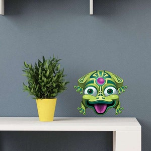Aztec Frog Decal, Aztec Frog Sticker, Aztec Frog Wall Decor - Etsy