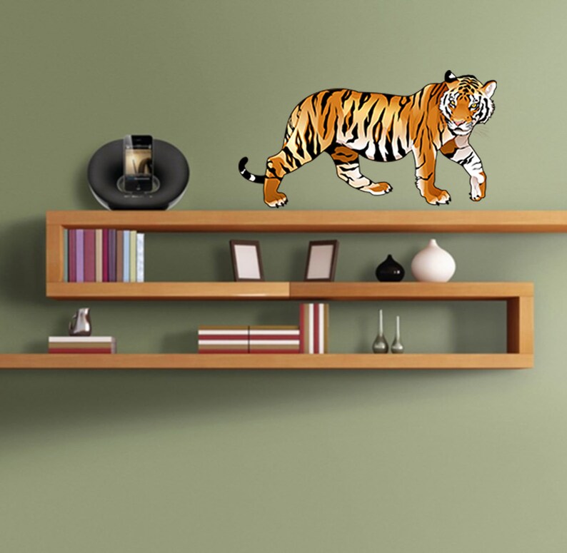 Tiger Sticker Tiger Decal Tiger Wall Art Tiger Wall Decor | Etsy