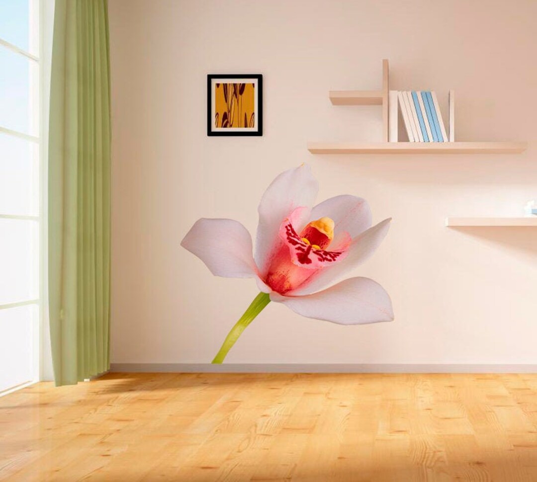 Orchid Decal, Orchid Wall Sticker, Orchid Wall Decor - Etsy