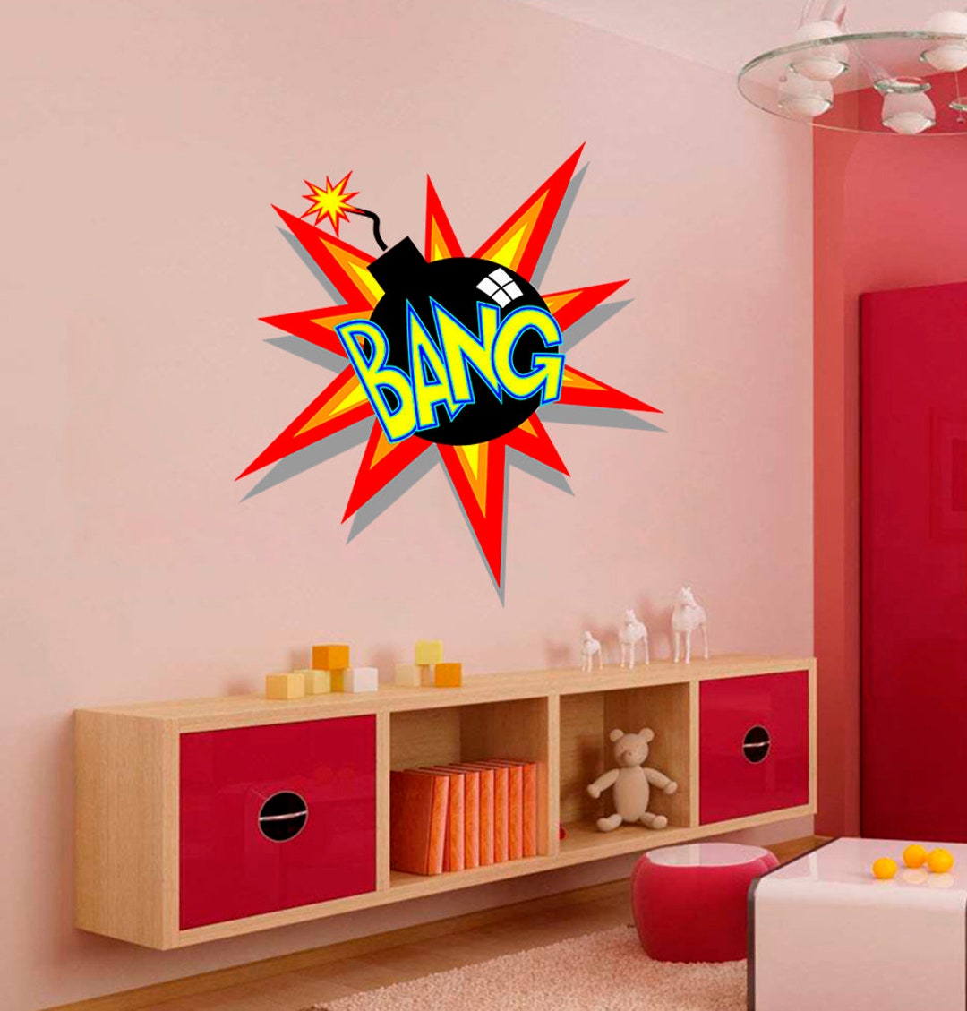 Bomb Bang Decal, Bomb Bang Sticker, Bomb Bang Wall Decor - Etsy