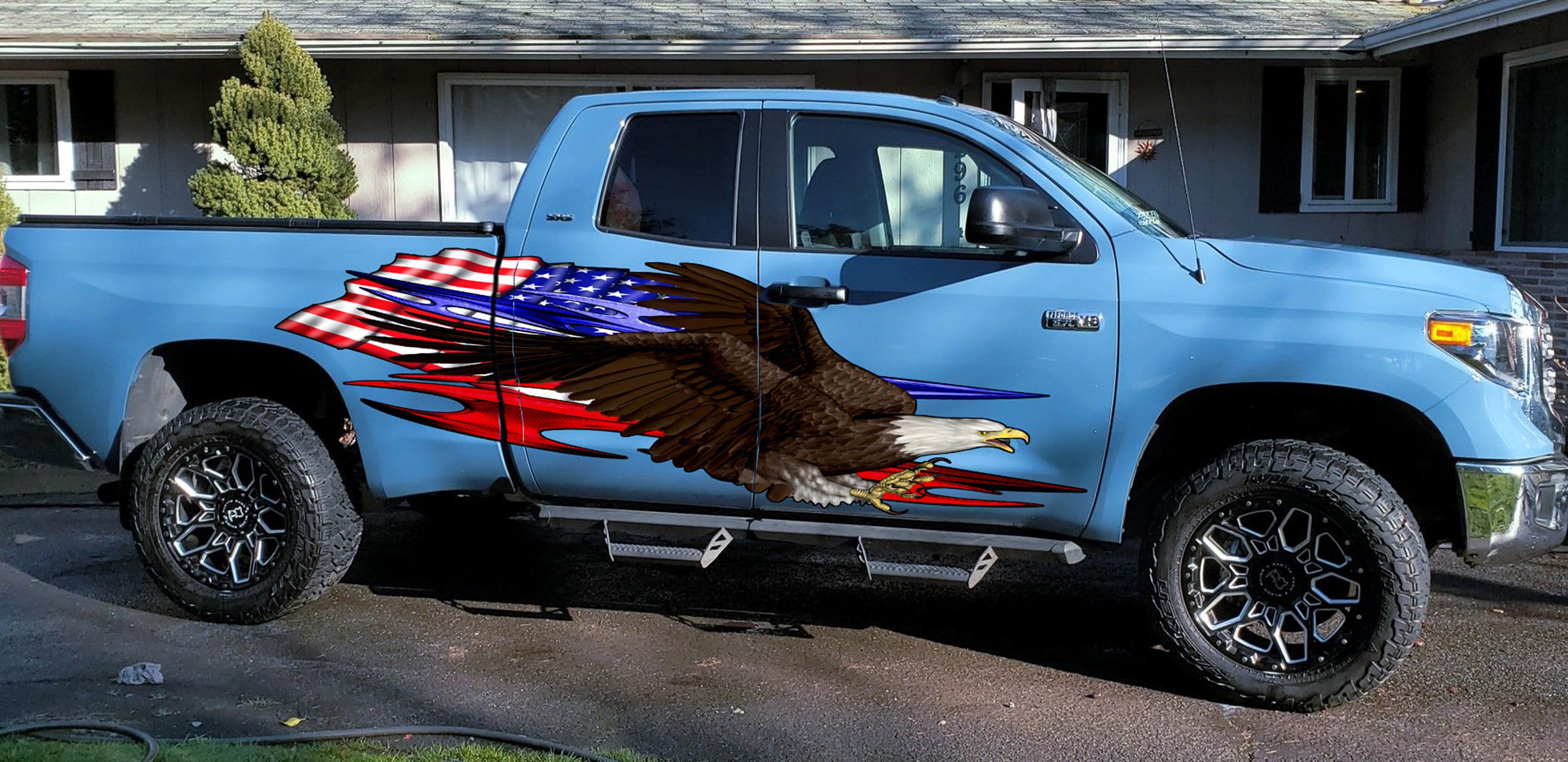 US Flag Car Side Graphics US Pride Car Vinyl Full Color - Etsy