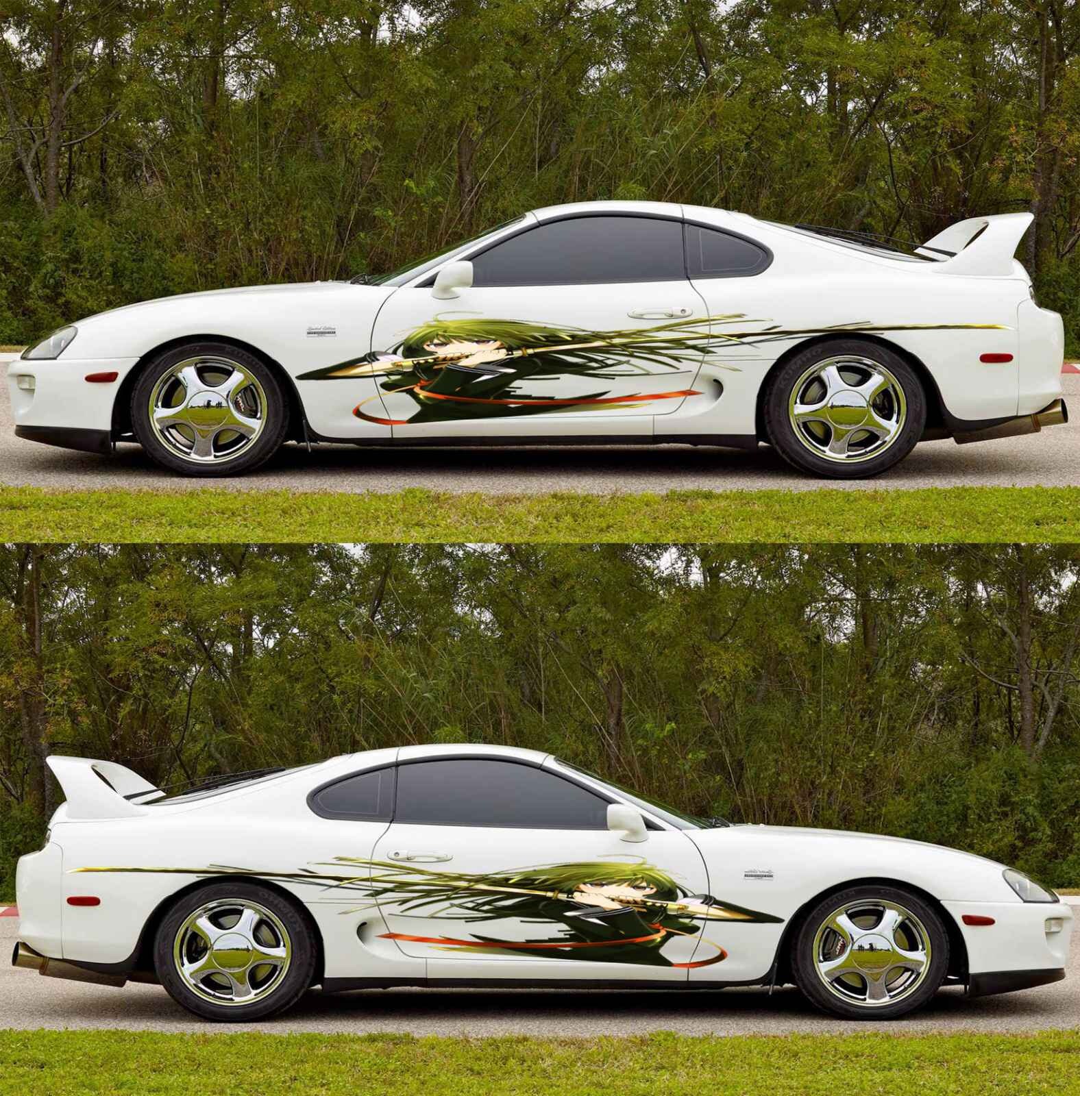 Anime Car Stickers Manga Decal Large Size Color Anime Car | Etsy