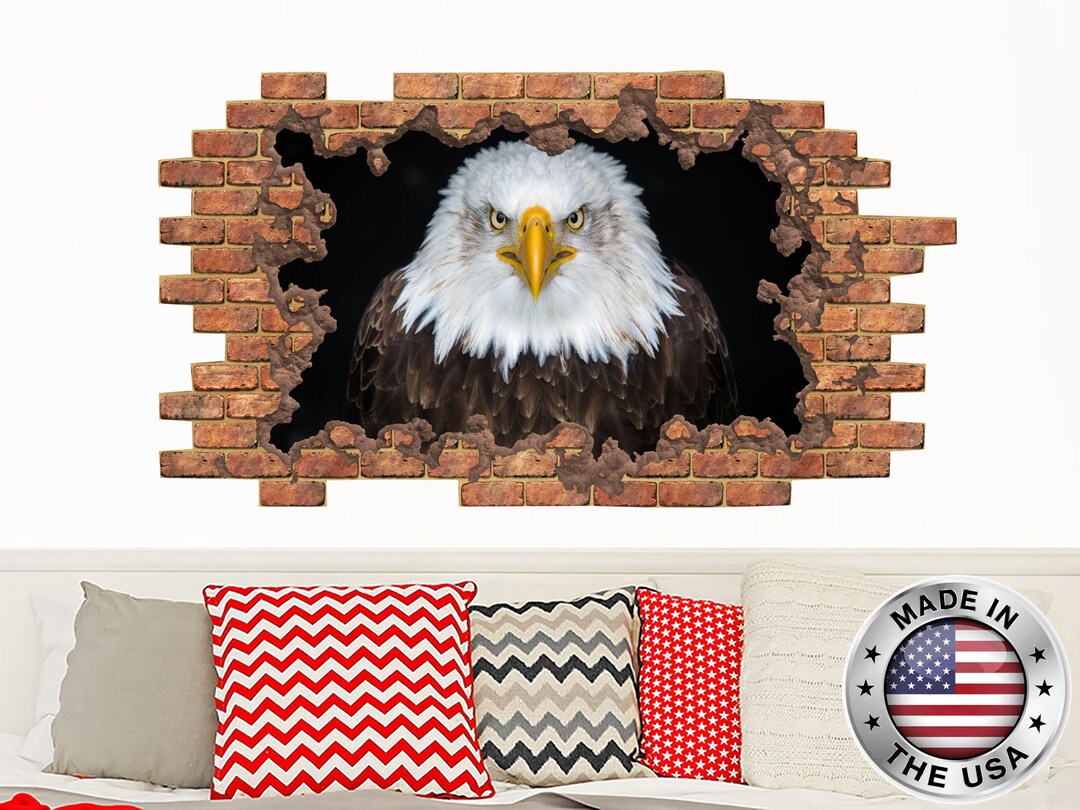 Eagle Wall Decal. Birds Vinyl Sticker Murals. Hole in the Decals. Eagle ...