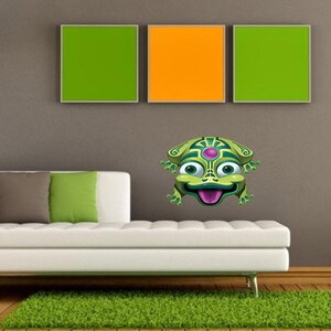 Aztec Frog Decal, Aztec Frog Sticker, Aztec Frog Wall Decor - Etsy