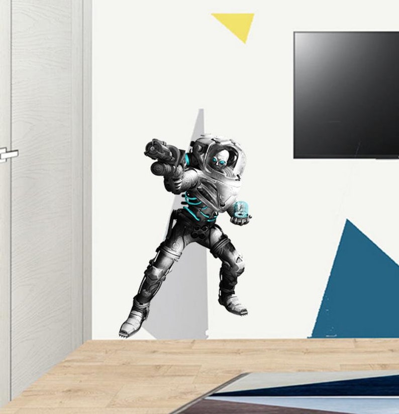 Space Monster Decal Space Monster Sticker Spaceman Decal - Etsy