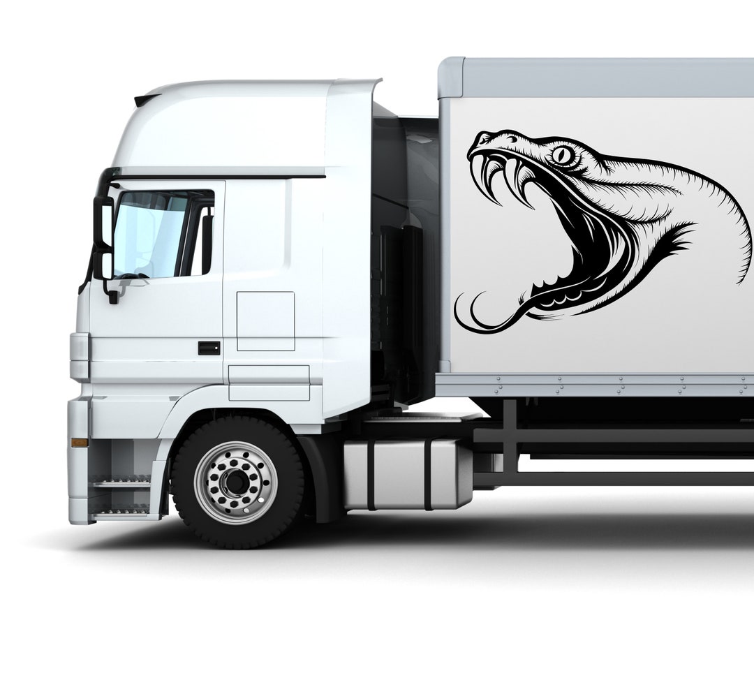 Snake Truck Vinyl Graphics, Truck Side Wrap, Carbon Fiber Car Sticker ...
