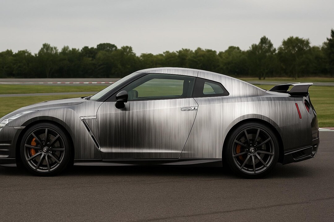 Brushed Metal Car Wrap | Precision Texture Vinyl Design | Industrial ...