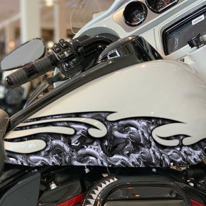 Dragon Bike Sticker, Dragon Dirt Bike Full Color Vinyl Sticker, Tribal ...