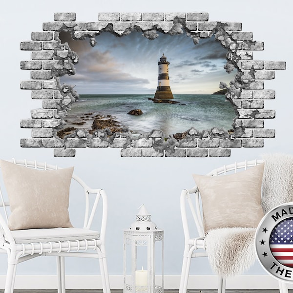 Lighthouse Wall Decal - Etsy