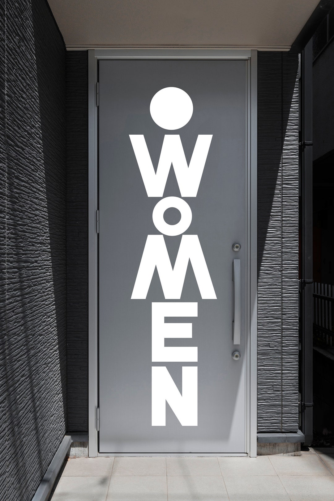 Bathroom Sign Decal, Bar Restaurant Toilett Door Decal, Bathroom Door ...