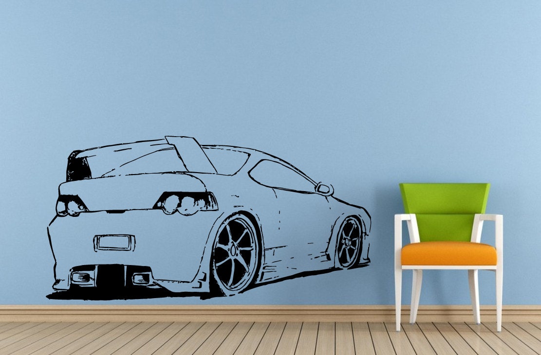 Sports Car Racing Concept Vehicle Supercar Tuner Wall Decal Vinyl ...