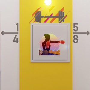 Girl Kickboxing Sticker, Boxing Decal, MMA Wall Art, Fitness Home Decor ...