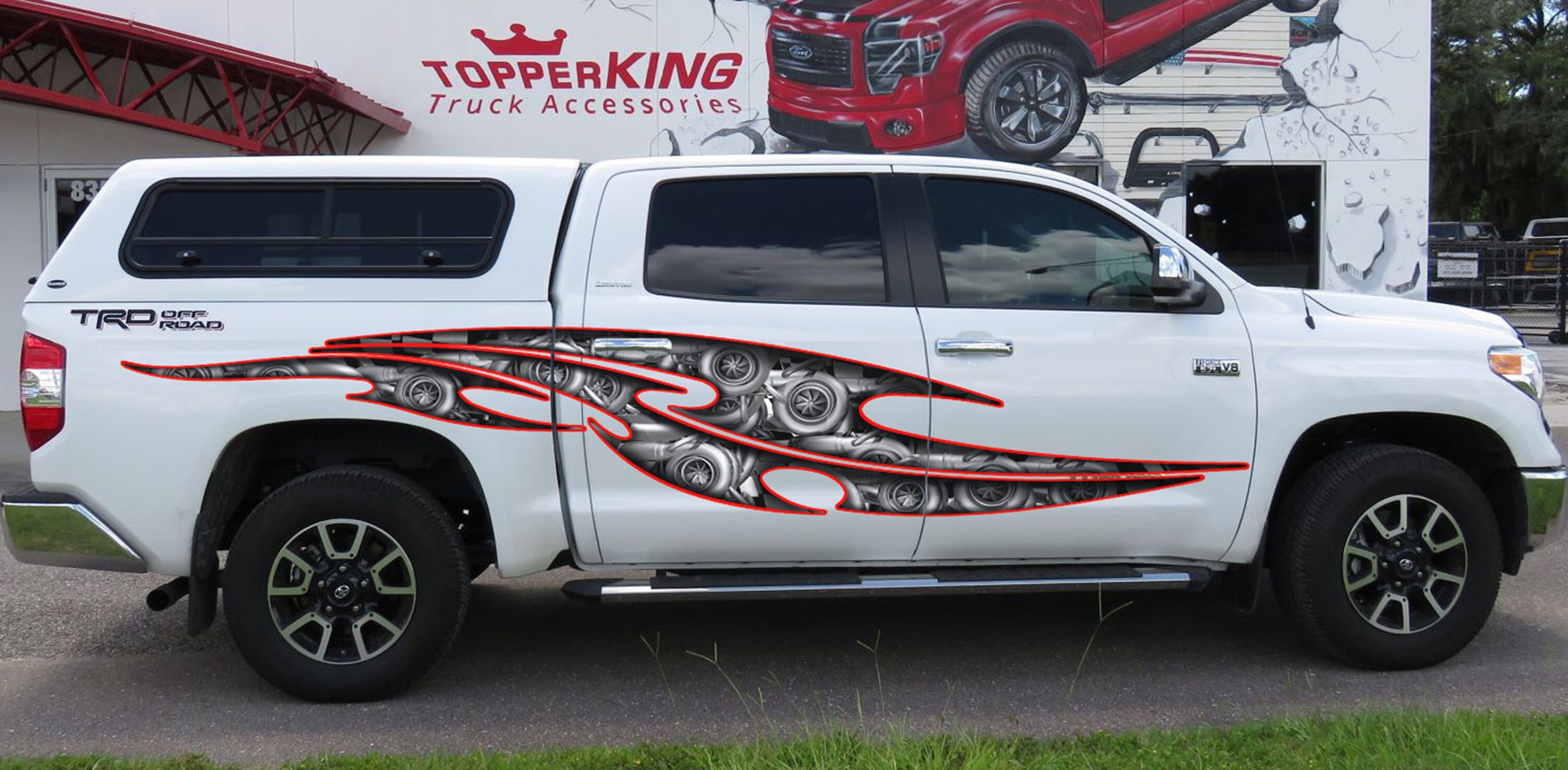 Ripped Metal Turbocharged 3D Car Graphic Full Color Car Side - Etsy