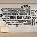 Dog Daycare Word Cloud Wall Decal - Perfect for Pet Lovers, Dog Care ...