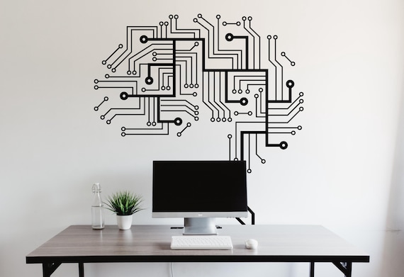 Computer Wall Decals Computer Artwork Representing A Circuit Board Our